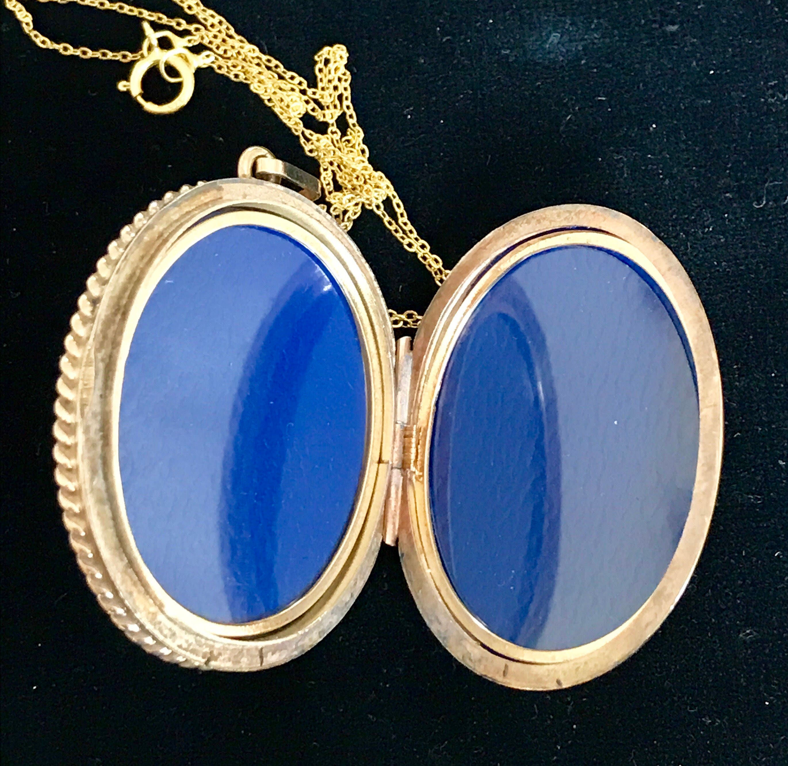 Superb heavy vintage 9ct yellow gold double Locket - Birmingham 1986