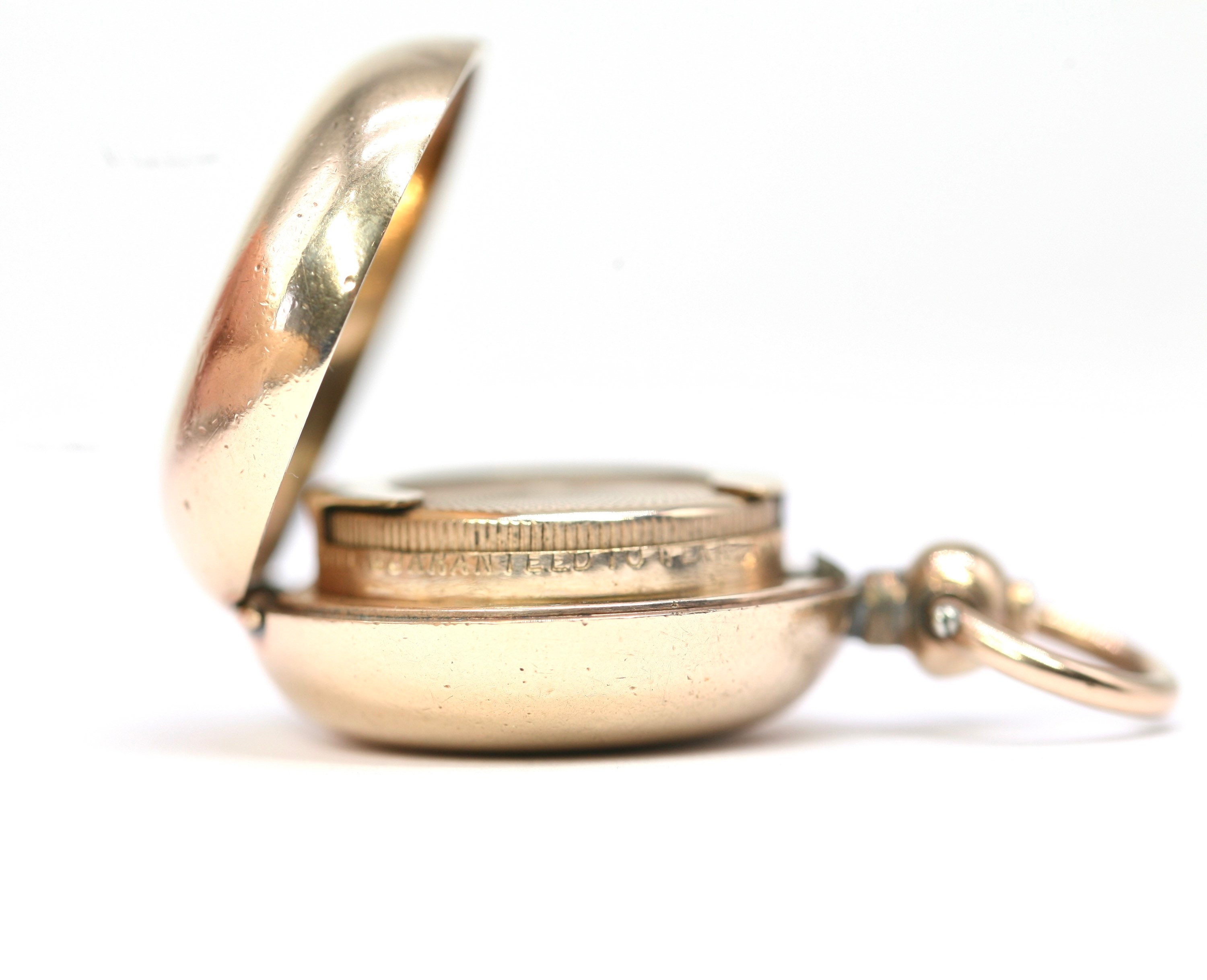 Superb antique rolled gold Sovereign case - Aaron Lufkin Dennison ...