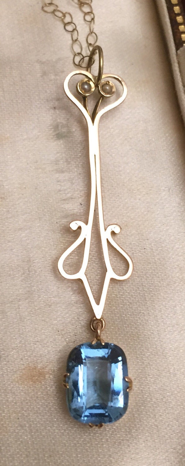 Antique Edwardian 9ct gold pendant - 1900's **reserved for Josie**