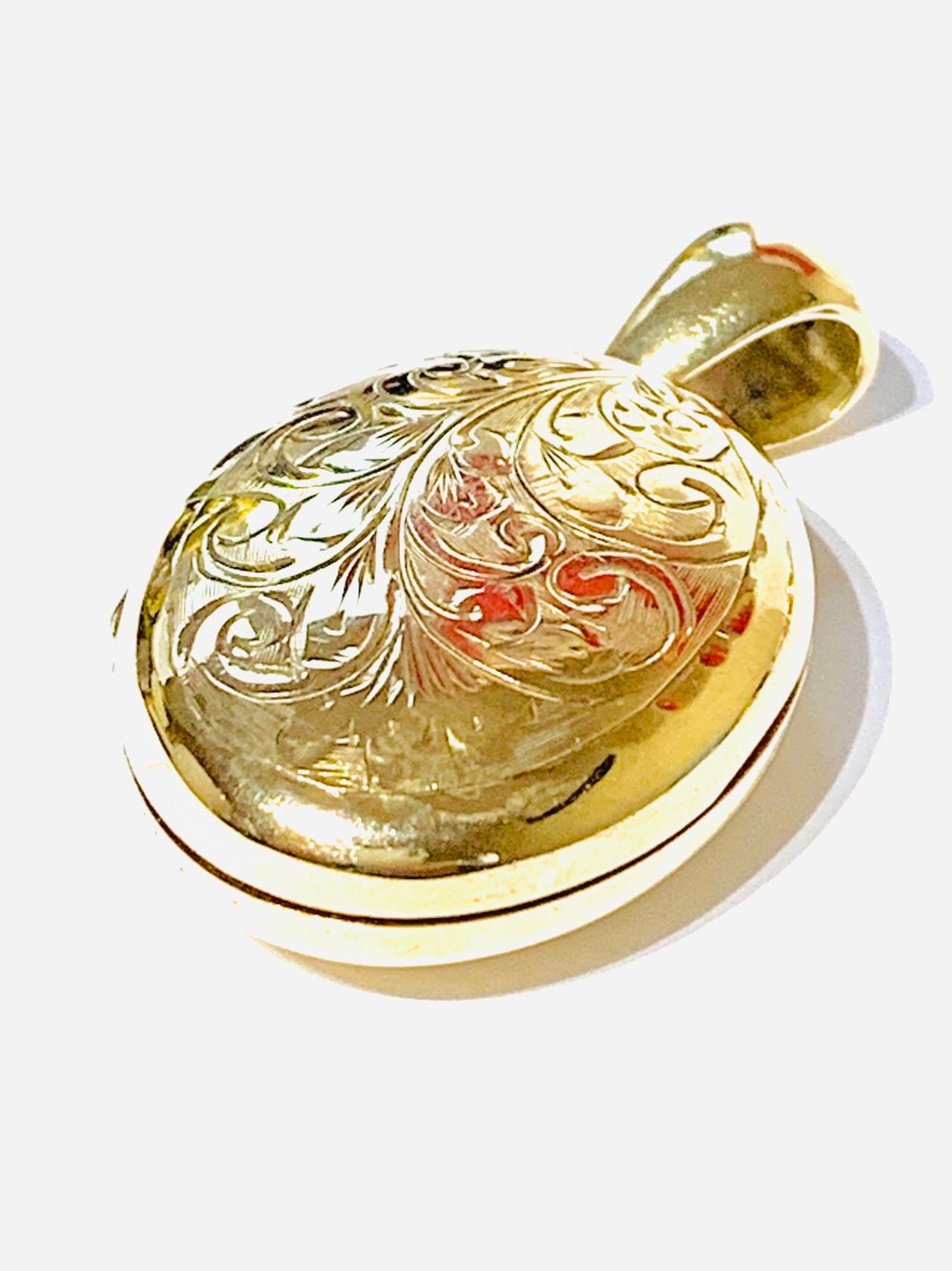 Superb heavy vintage 9ct yellow gold double picture locket - Sheffield ...