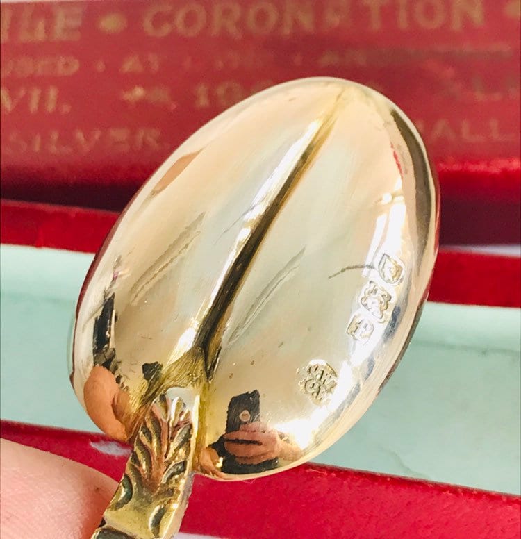 Stunning Edwardian Sterling Silver Coronation Anointing Spoon in the ...