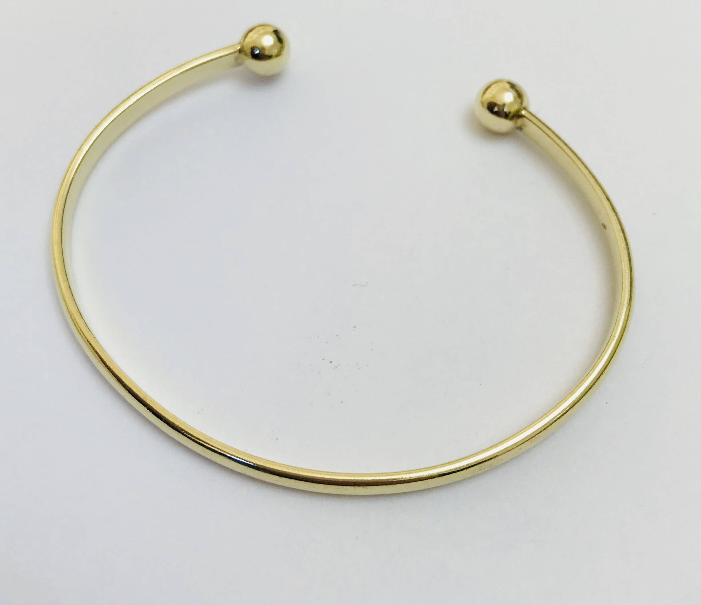 Stunning vintage 9ct yellow gold torque bangle - fully hallmarked ...