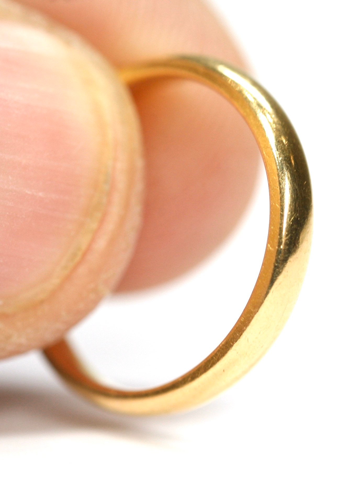 Superb antique 22ct gold wedding ring - hallmarked Chester 1934 - size ...