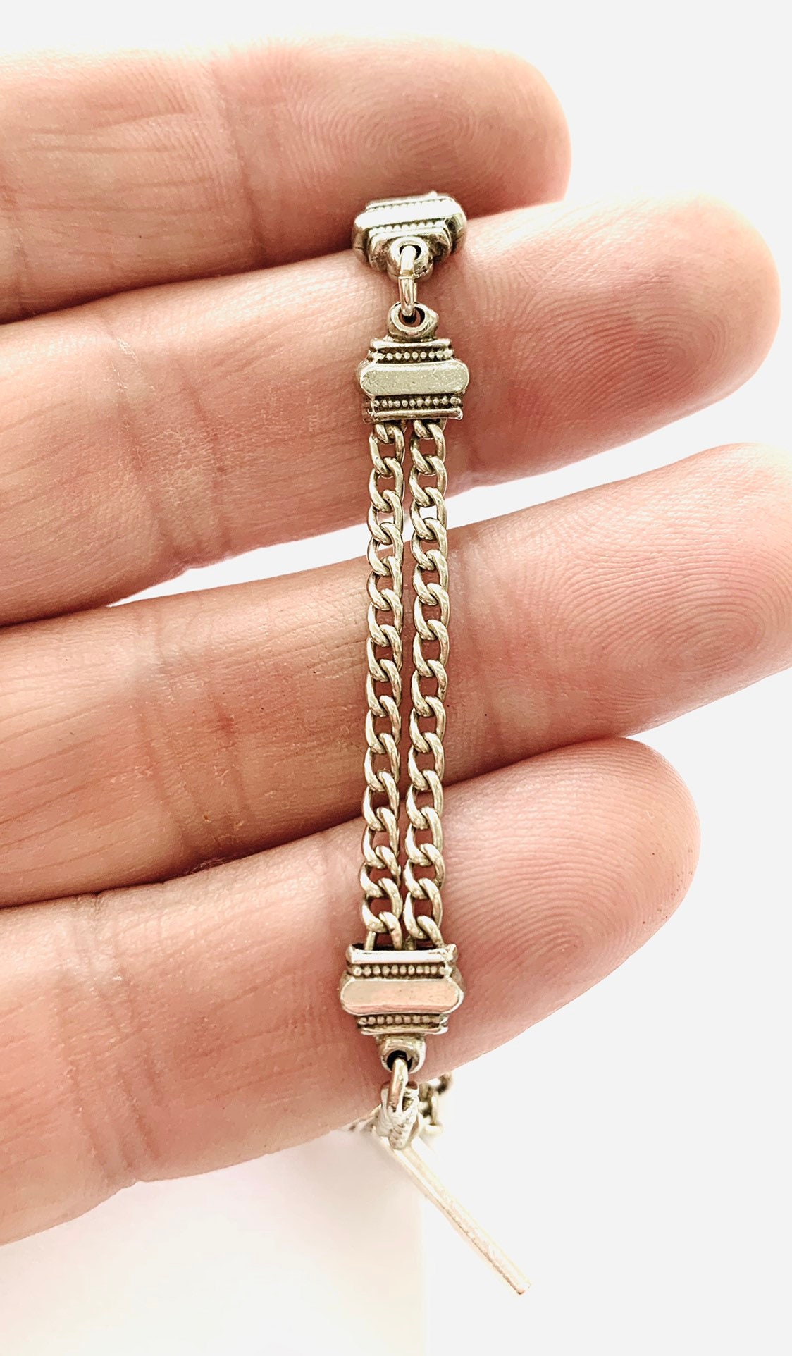 Stunning 101 year old antique sterling silver 7 1/2 inch Albertina ...