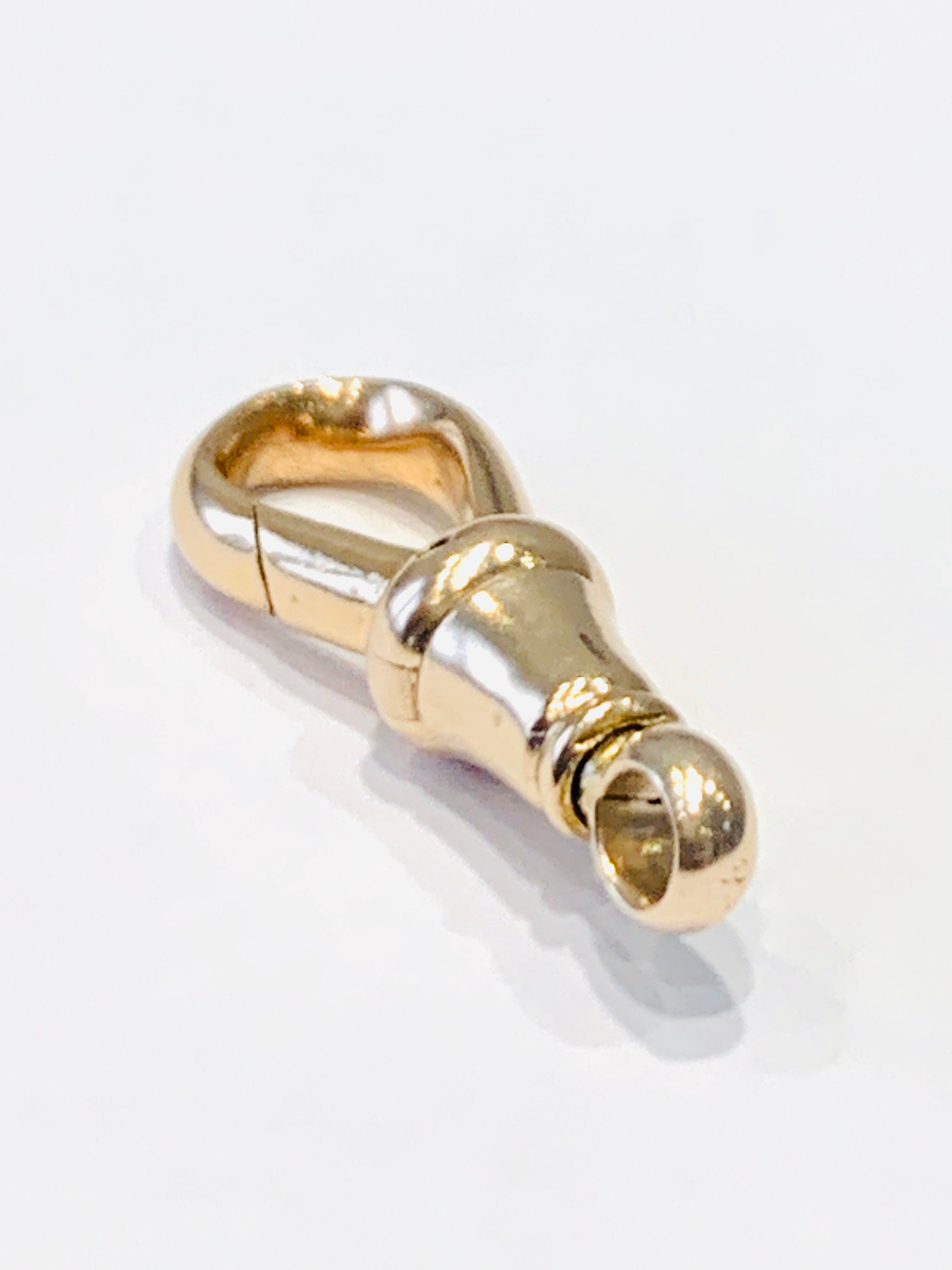 Stunning antique 9ct gold Albert chain dog clip fastener - fully ...