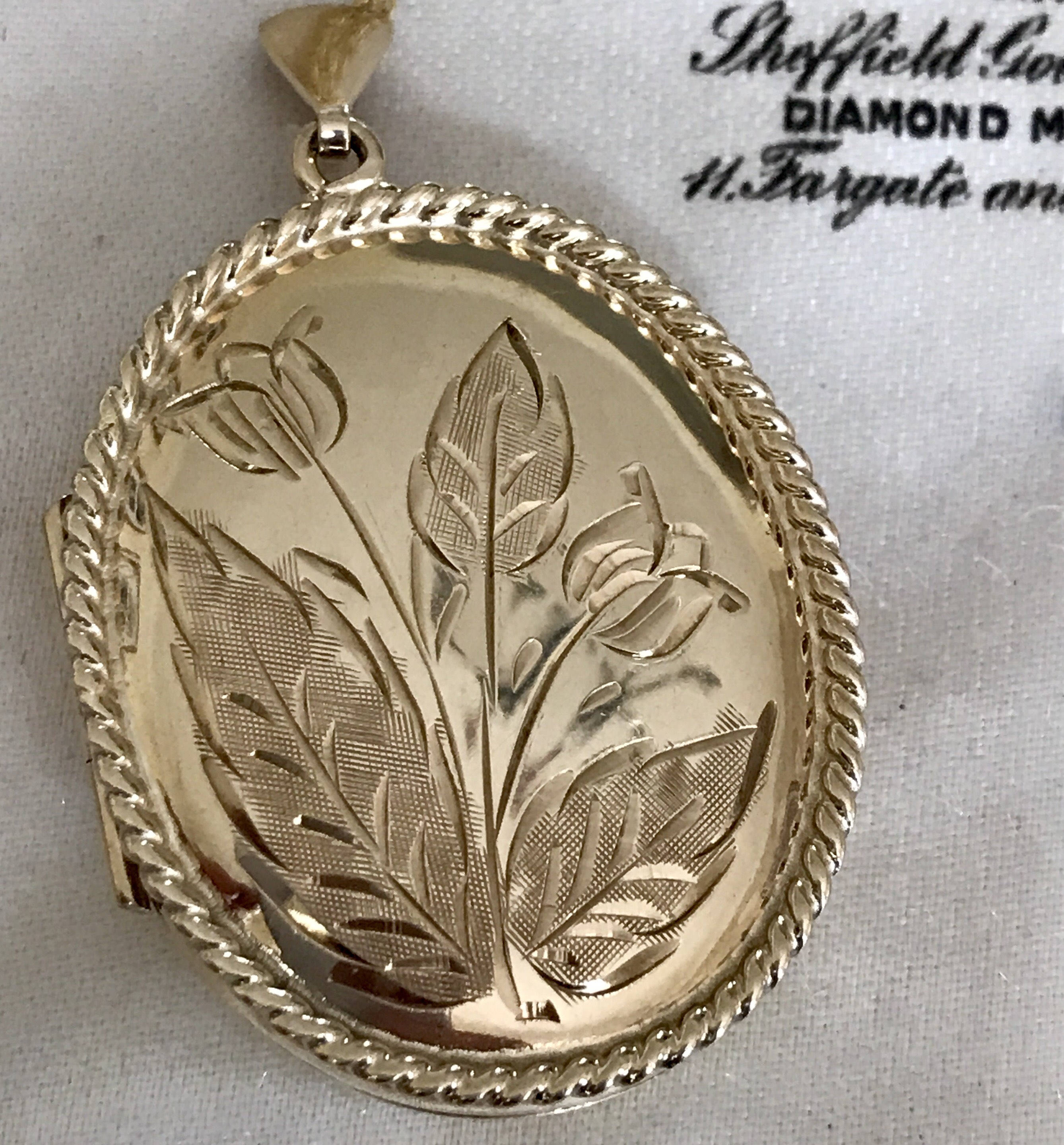 Superb heavy vintage 9ct yellow gold double Locket - Birmingham 1986