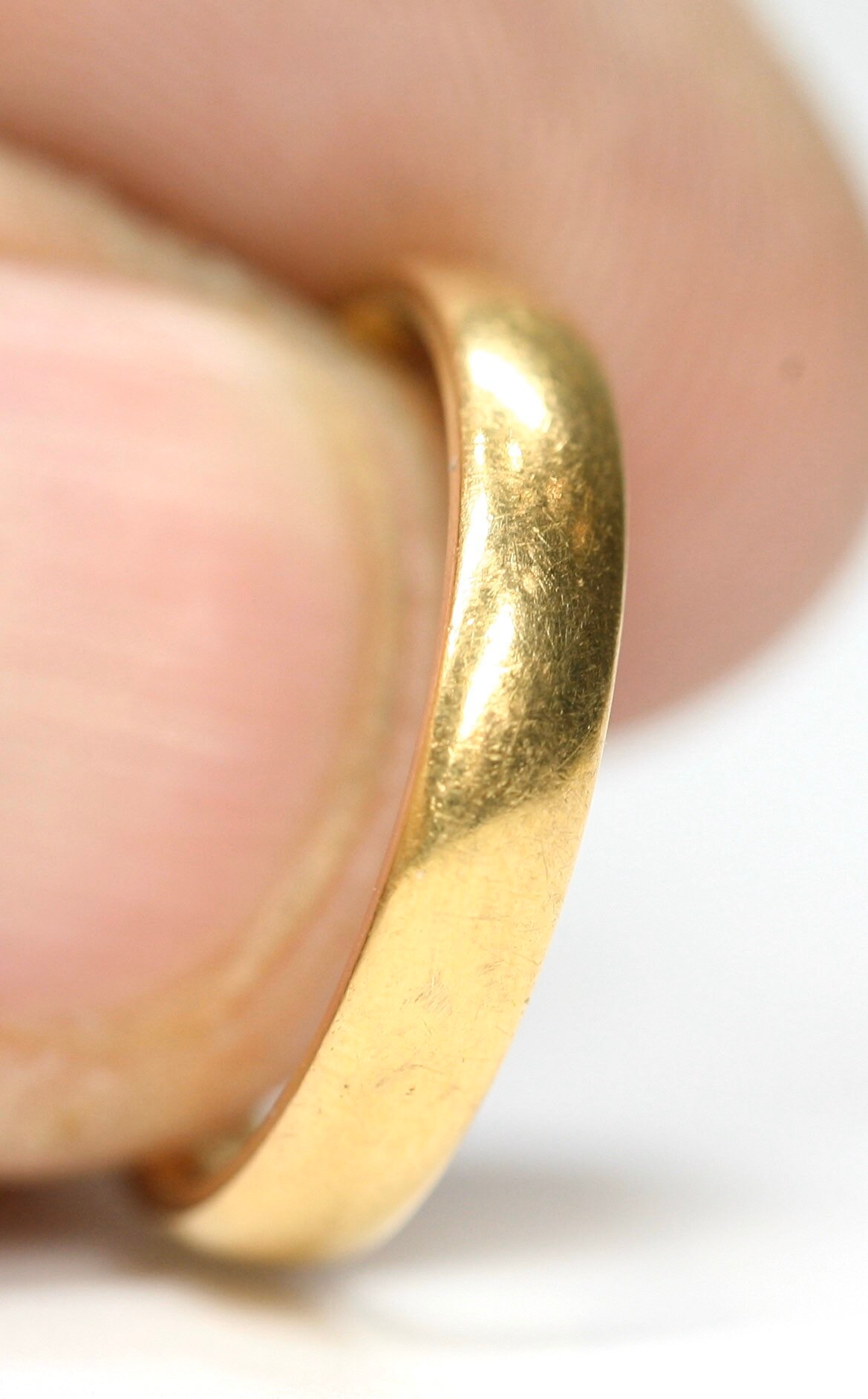 Superb antique 22ct gold wedding ring - hallmarked Birmingham 1921 ...