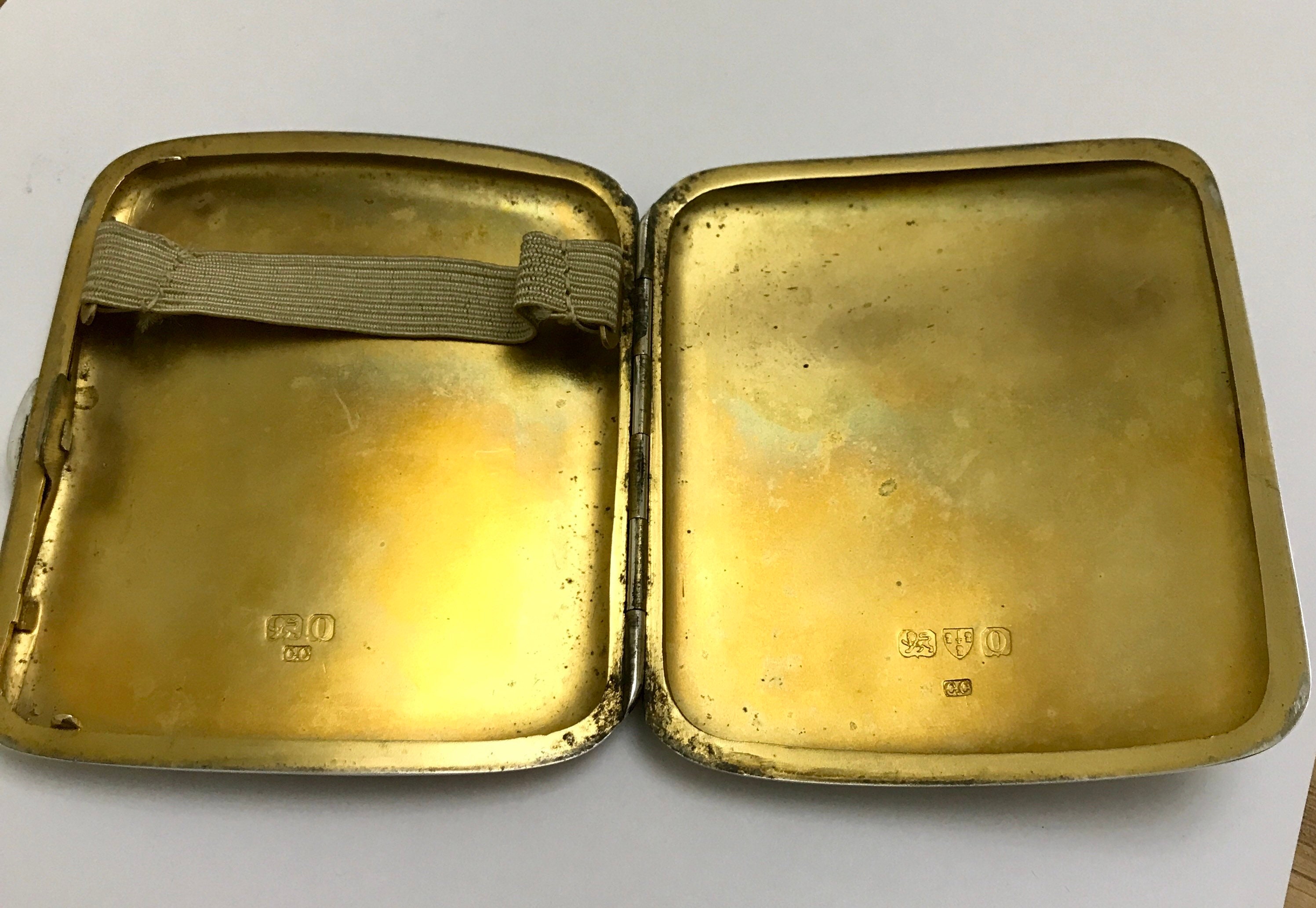 Stunning antique Victorian sterling silver cigarette case - hallmarked ...