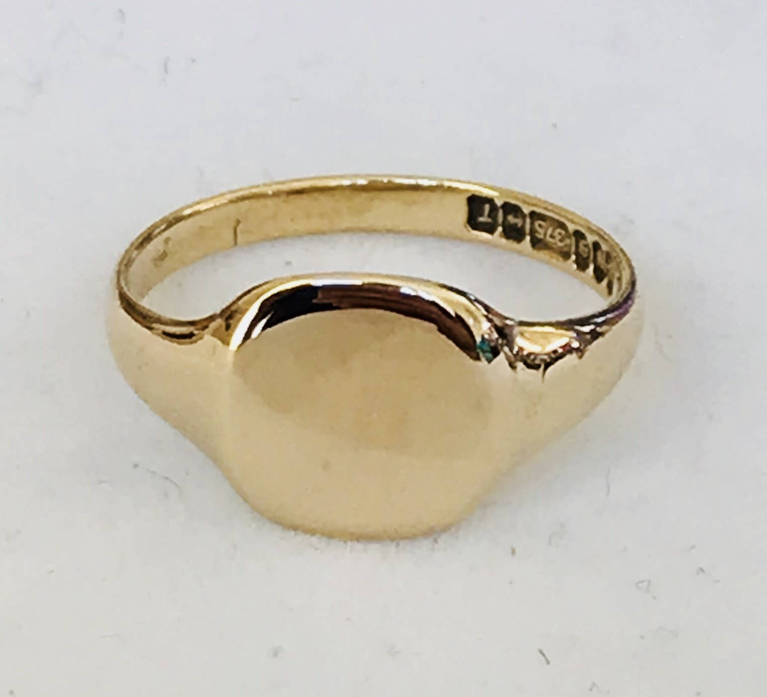 Stunning vintage 9ct gold signet / pinky ring - Birmingham 1968