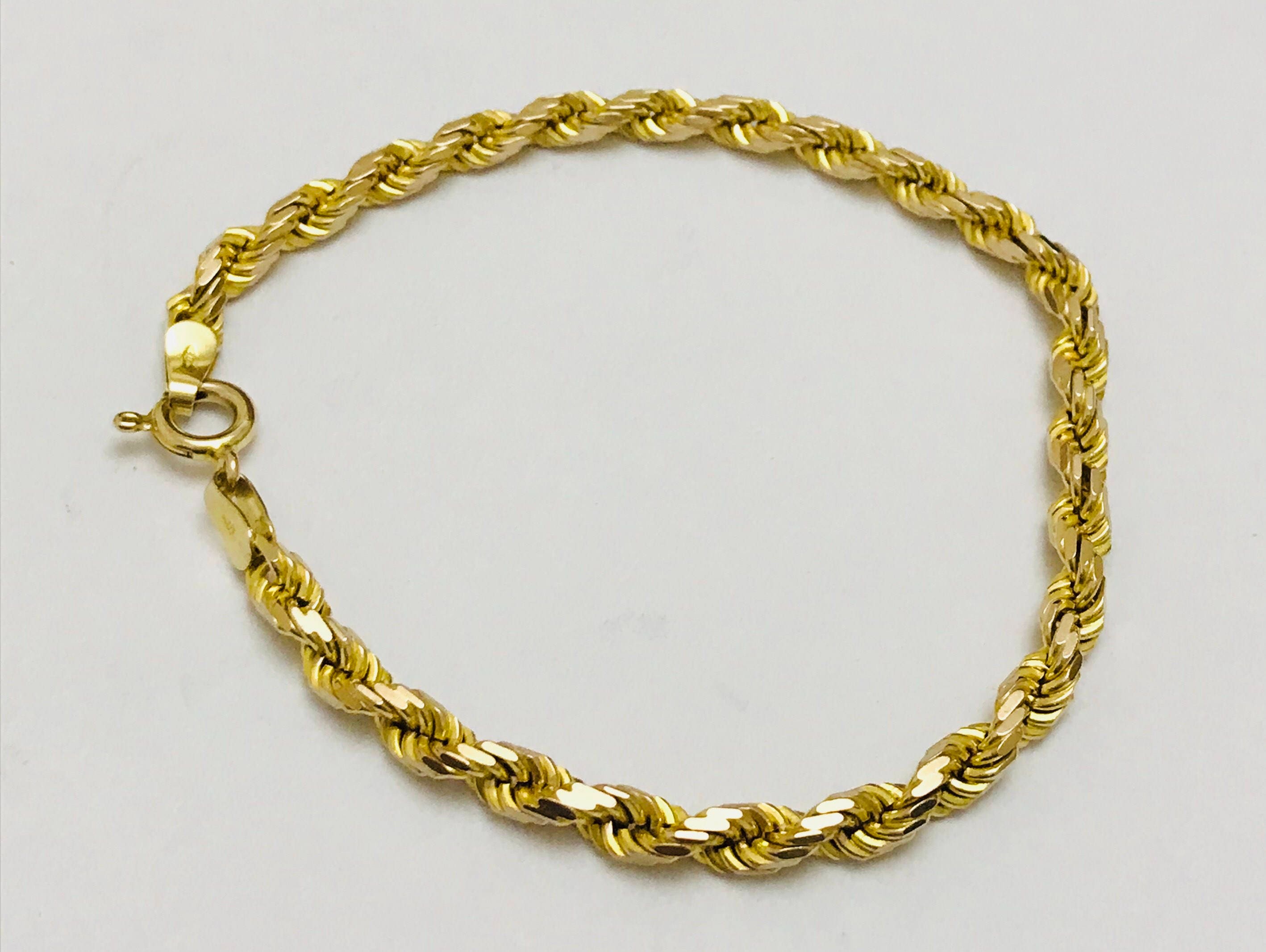 Stunning vintage 9ct yellow gold rope twist bracelet - fully hallmarked ... Stunning vintage 9ct yellow gold rope twist bracelet - fully hallmarked ...