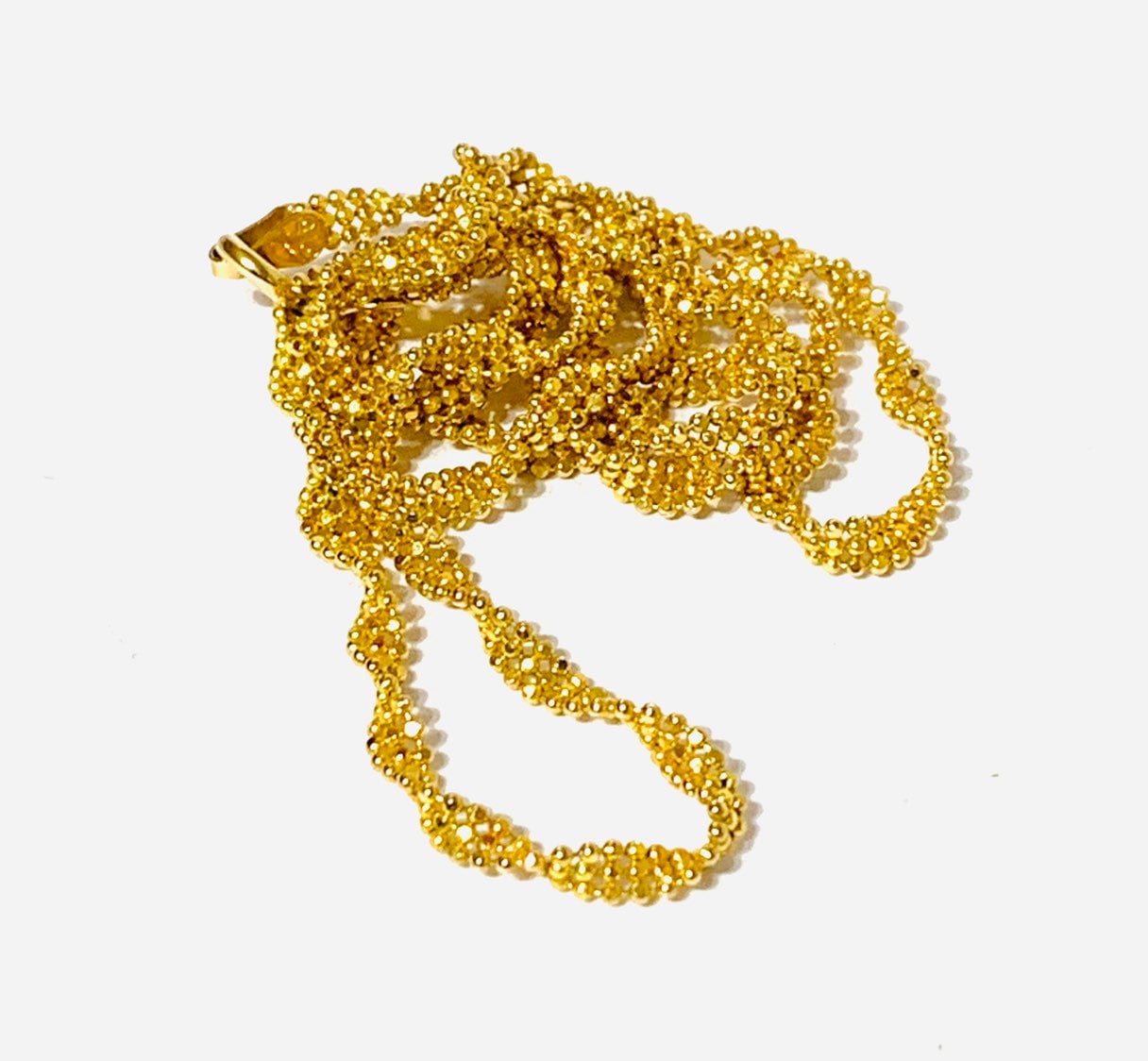 Superb 9ct gold 19 inch fancy chain / necklace - fully hallmarked