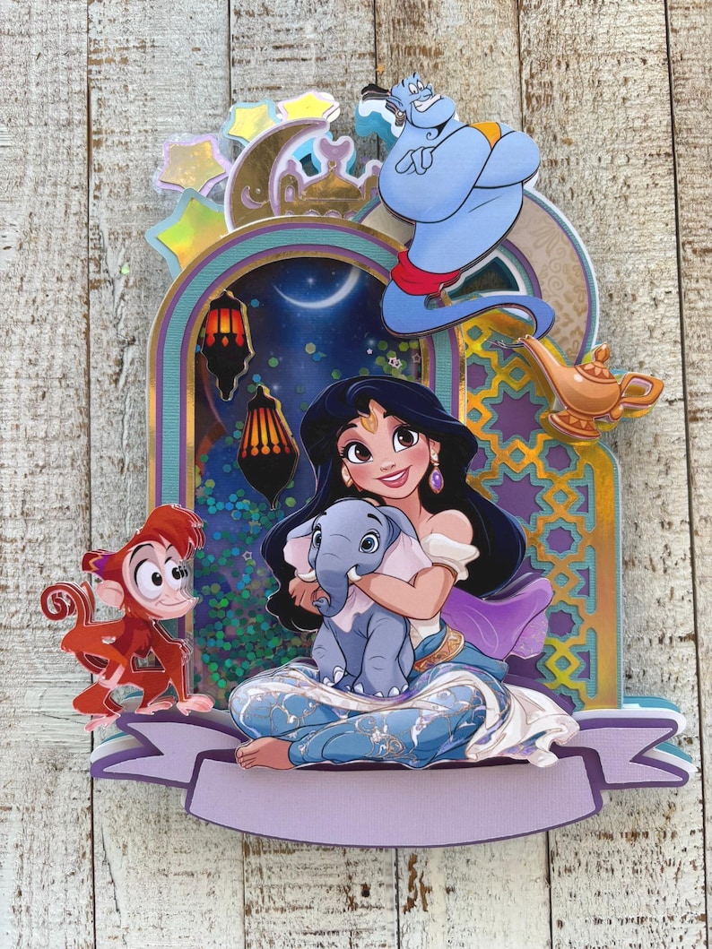 Jazmin Cake Topper, Party Decor, Princess Birthday - Etsy
