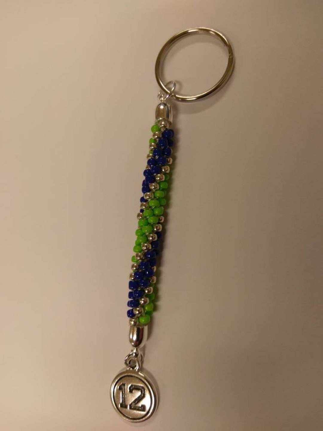 Seahawks Kumihimo Keychain - Etsy