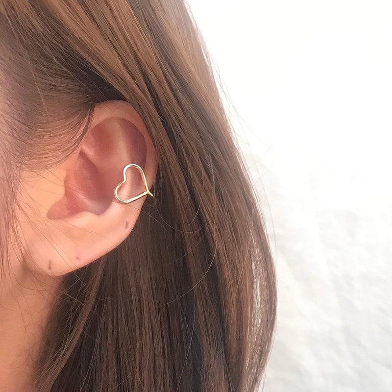 Heart Ear Cuff - Etsy