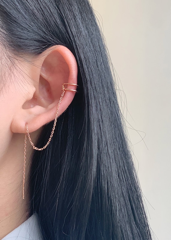 Threader cartilage earrings store