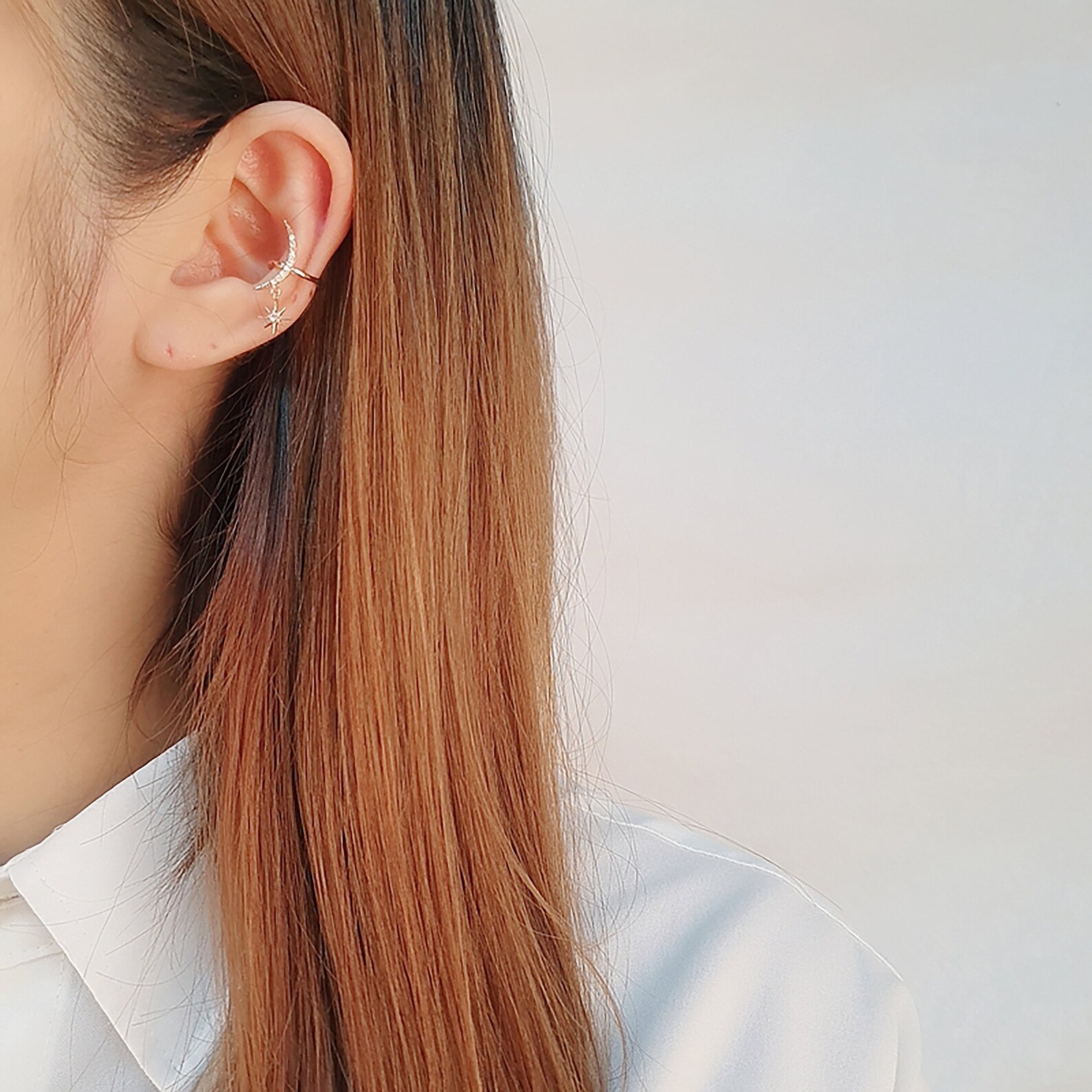 Ear Cuff No Piercing, Crescent Moon Ear Cuff, Star Burst Ear Cuff ...