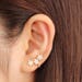 Ear Cuff No Piercing, Non Pierced, Ear Jacket, Cubic Zirconia, Ear Cuff ...