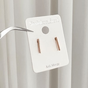 Surgical Steel Studs Surgical Steel Earrings Stick Earrings - Etsy