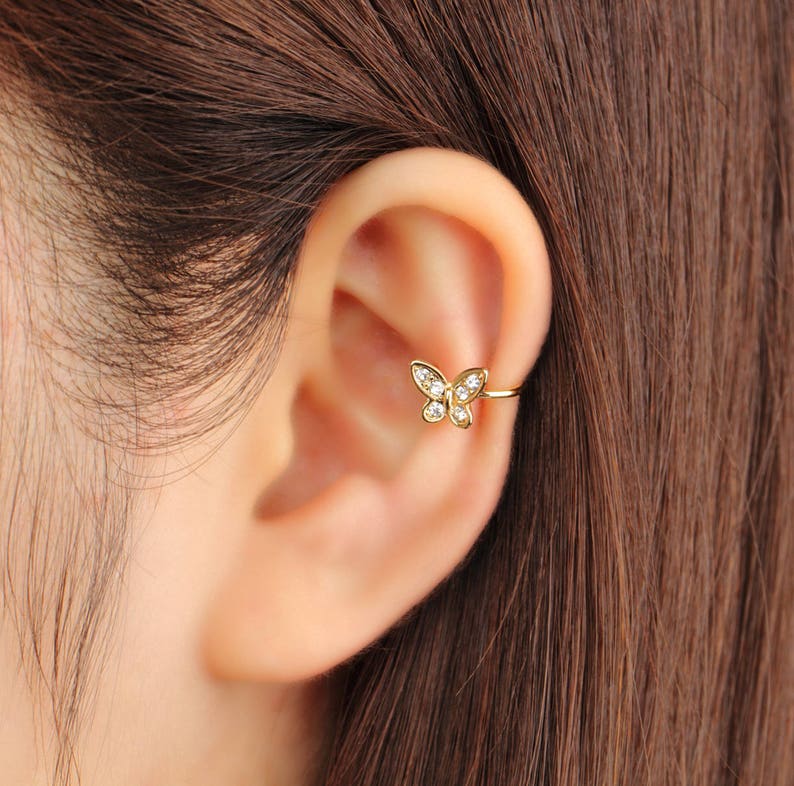 Ear Cuff, No Piercing, Non Pierced, Ear Climber, CZ Ear Cuff, Ear ...