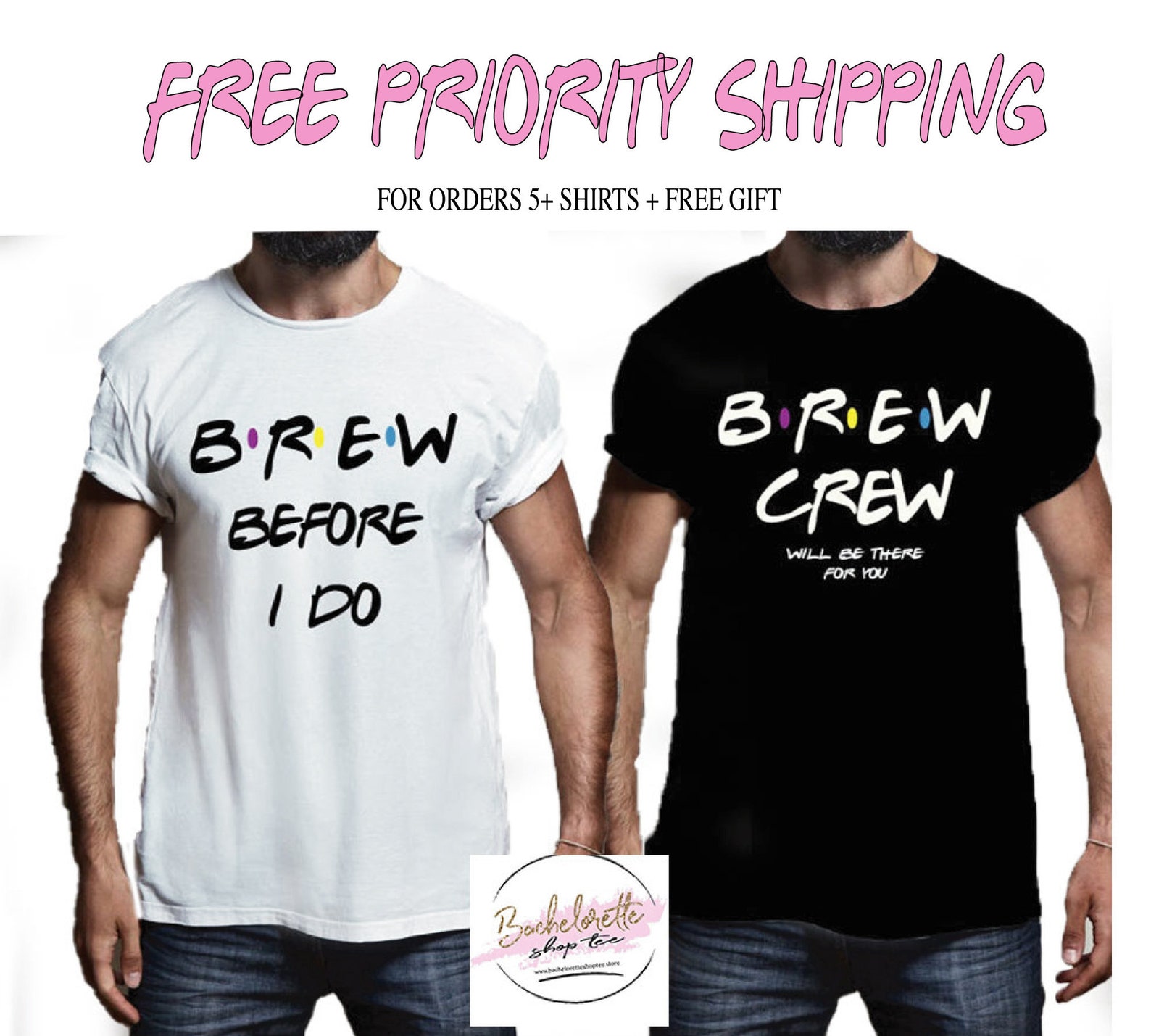 Bachelor Party Shirts Brew Crew Shirts Groom Squad Friends | Etsy