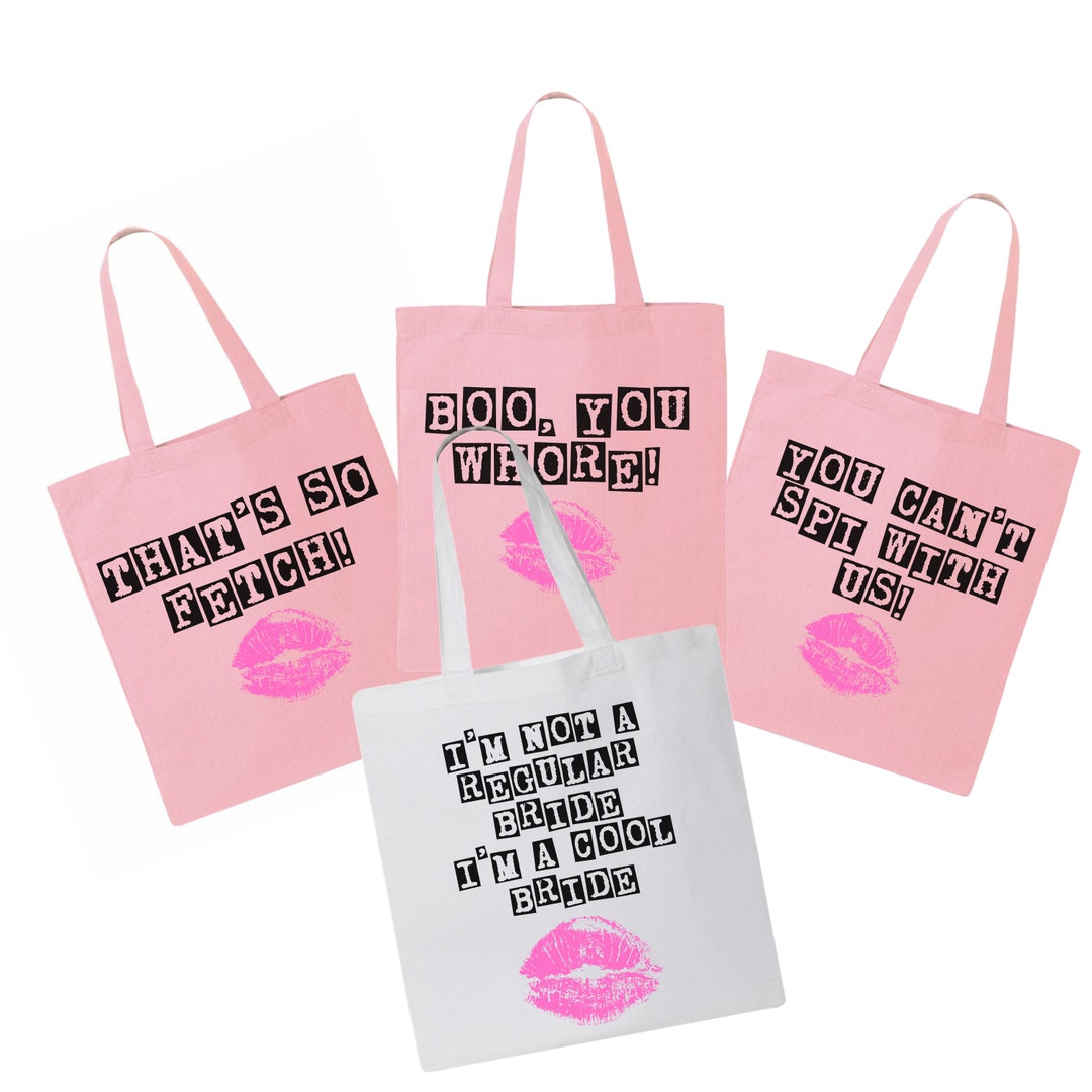 Mean Girls Bachelorette Party Tote Bags Ts For Bridesmaid 90s