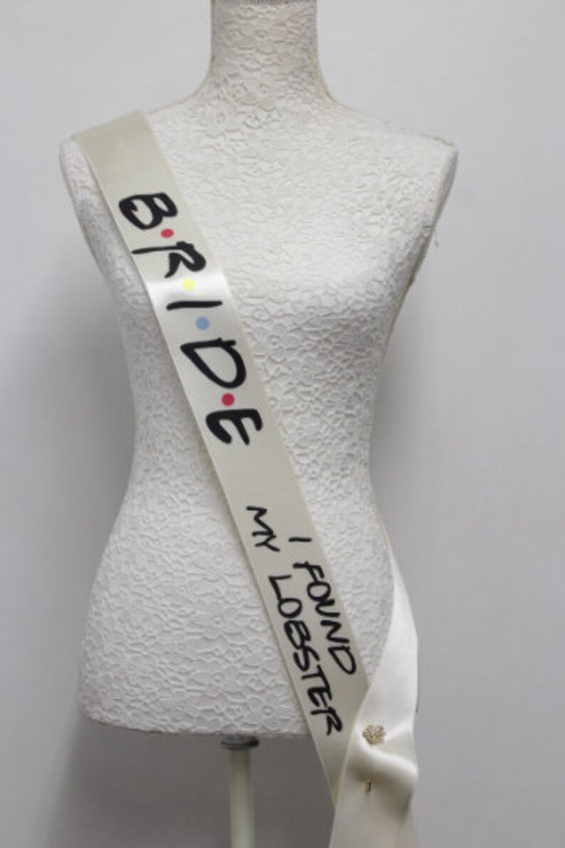The One Where I'm the Bride Friends Themed Satin Sash - Etsy