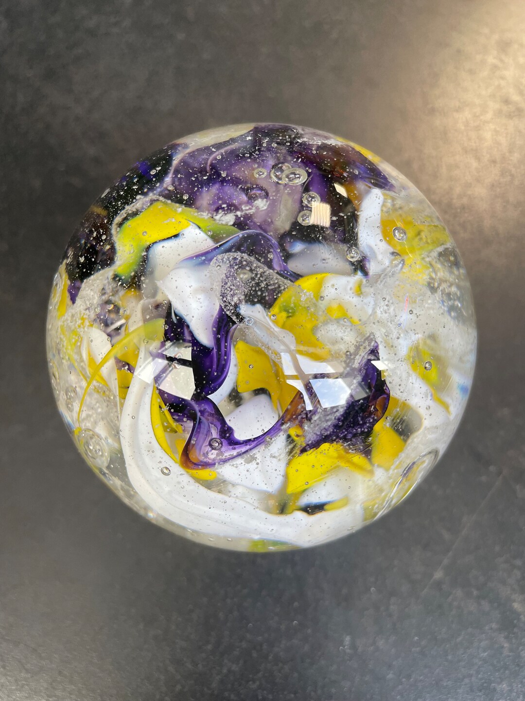 Skol Pet Memorial Glass Orb, Pet Cremation Glass, Keepsake, Rainbow ...