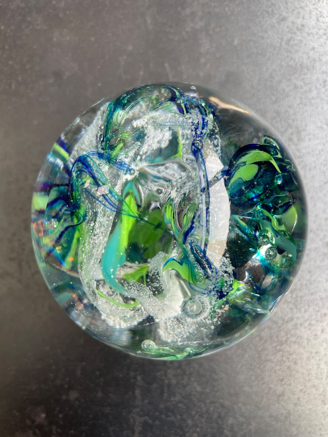 Memorial Glass Orb, Cremation Glass, Keepsake, Rainbow Bridge, Loved ...