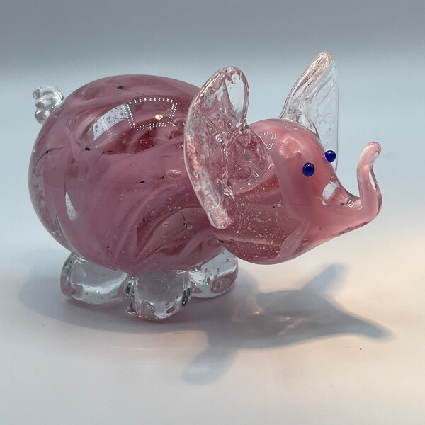 Glass Elephant - Etsy