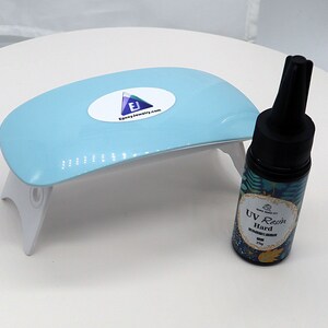 6w LED UV Cure Light for Resin (folding) May Come as White or Blue ...