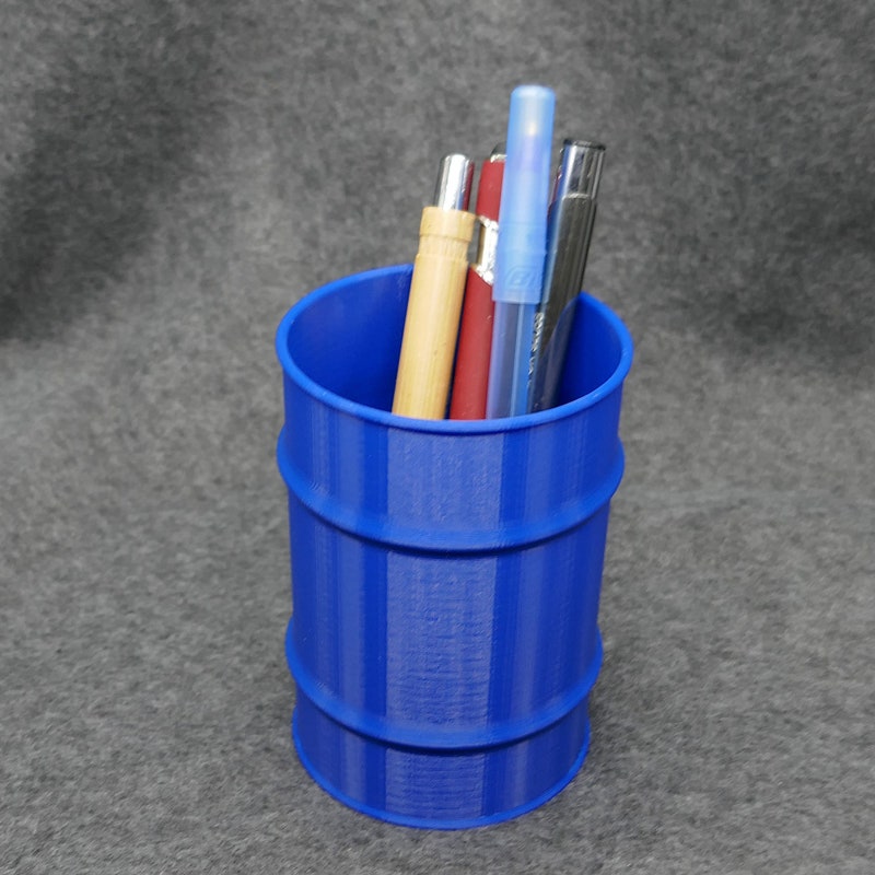 Blue Plastic Pen Holder - Etsy