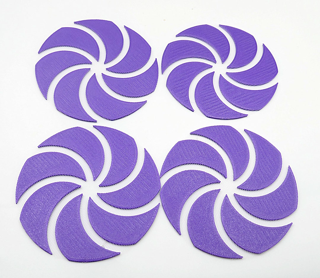Flexible Purple Spiral Coasters 3D Printed Set of 4 - Etsy