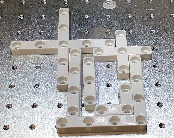 This is a Set of 5 Fiber Laser Fixture Jigs for Aligning Parts on the ...