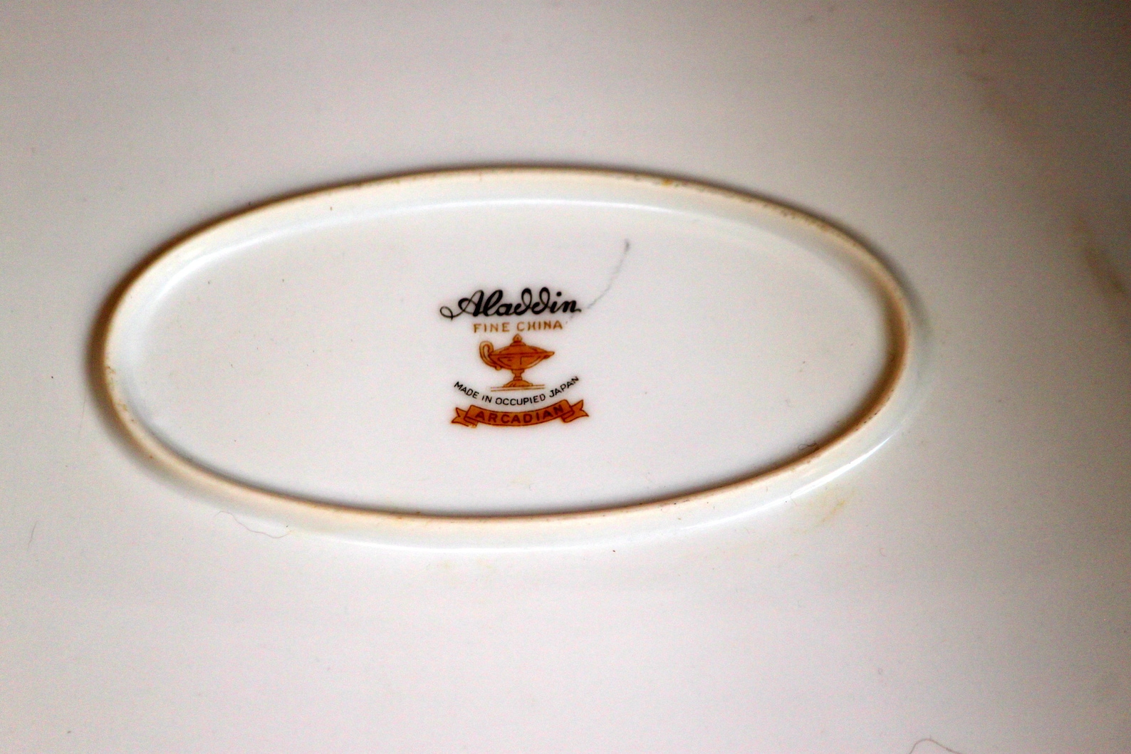 Vintage Aladdin Fine China Made in Occupied Japan Platter - Etsy