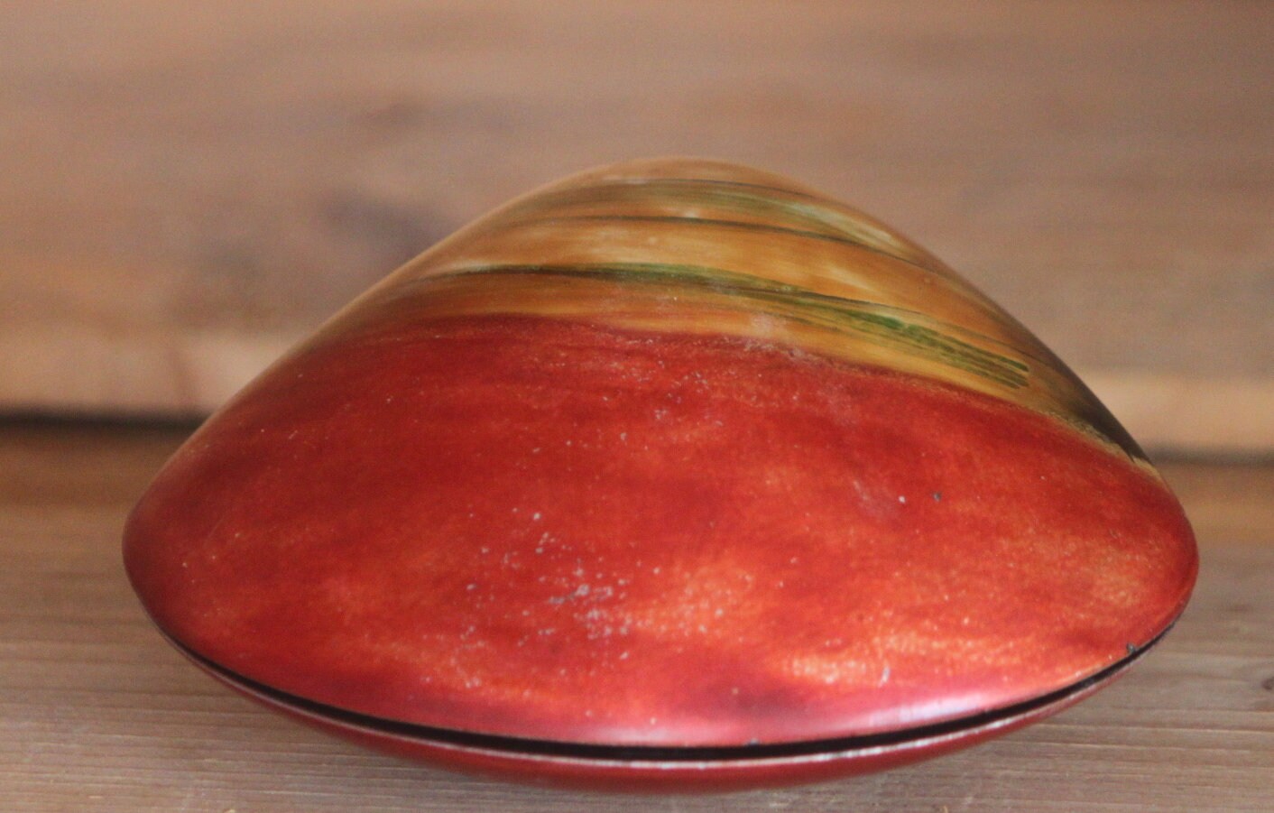 Vintage Asian Urushi Lacquered Hand Painted Clam Shell Trinket Box - Etsy