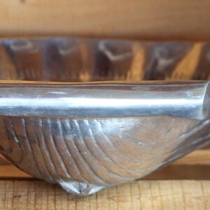 Large Pewter Scallop Shell Seafood Serving Bowl Beach Nautical Decor - Etsy