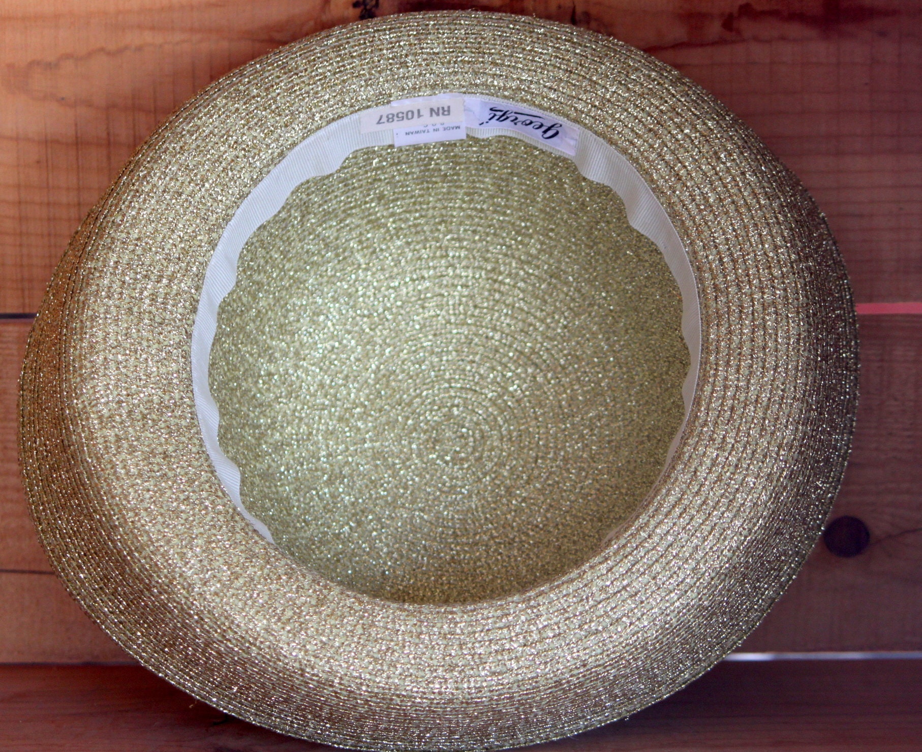 Vintage Women's 1960s Fashion Georgi Gold Metallic Hat - Etsy