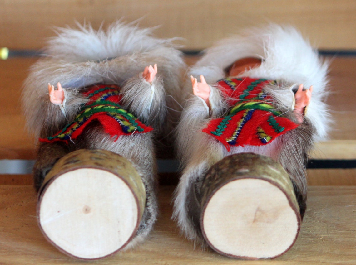 Vintage Celluloid Laplander Finnish Cultural Souvenir Dolls With ...
