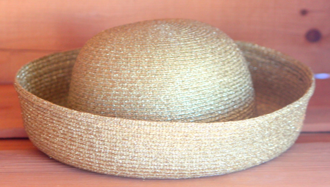 Vintage Women's 1960s Fashion Georgi Gold Metallic Hat - Etsy