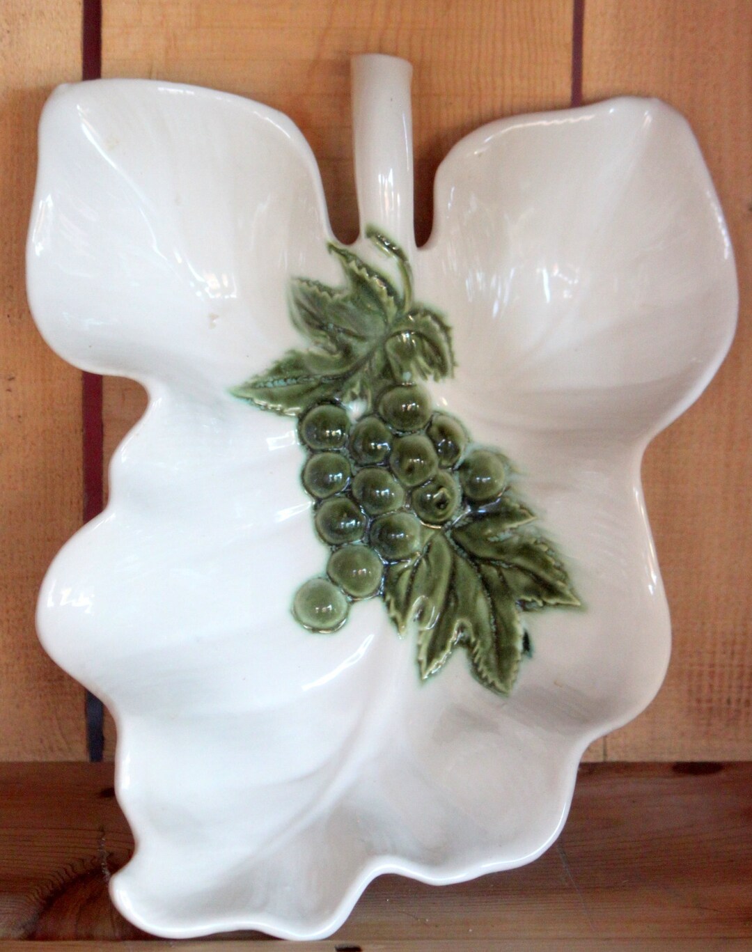 1950s Hull Art Pottery Console Dish Tuscany Grape Leaf Motif - Etsy