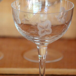 Vintage Etched Crystal Princess House Champagne Dessert Coupes Set of 4 ...