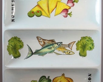 Ceramic Compartment Tray - Etsy