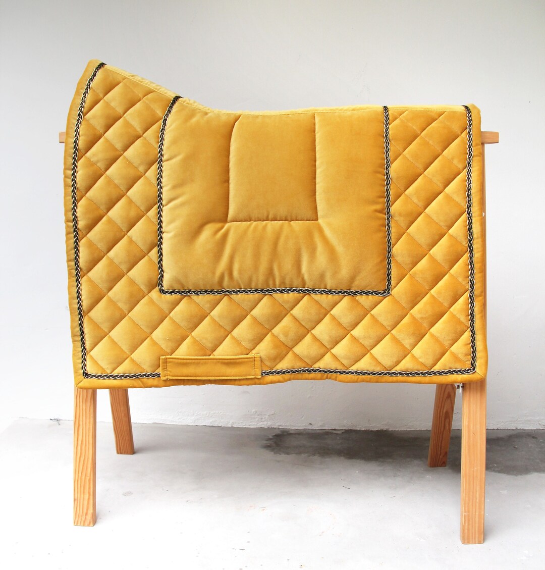 Saddle Pad Empire / Medieval Sunflower Yellow Velvet - Etsy