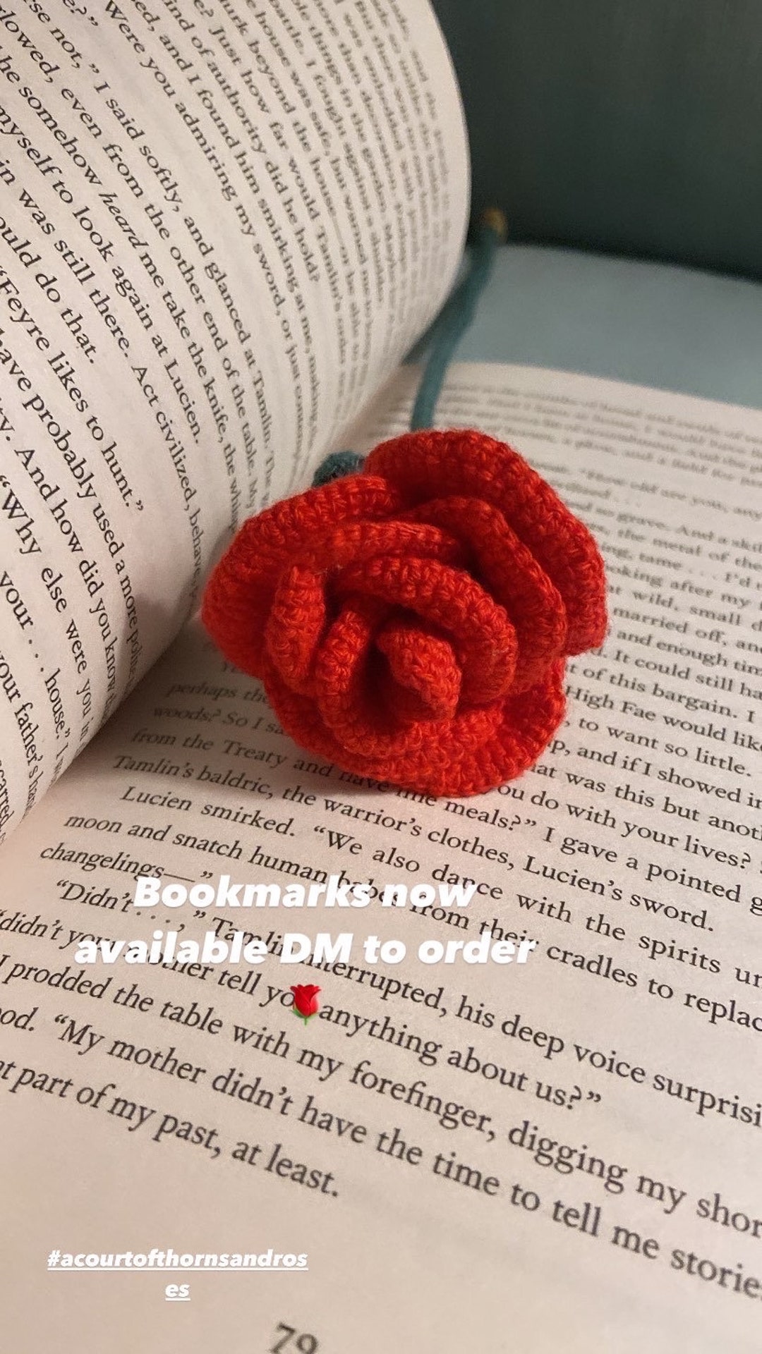 Rose Bookmark Crochet Rose Forever Flower Everlasting - Etsy