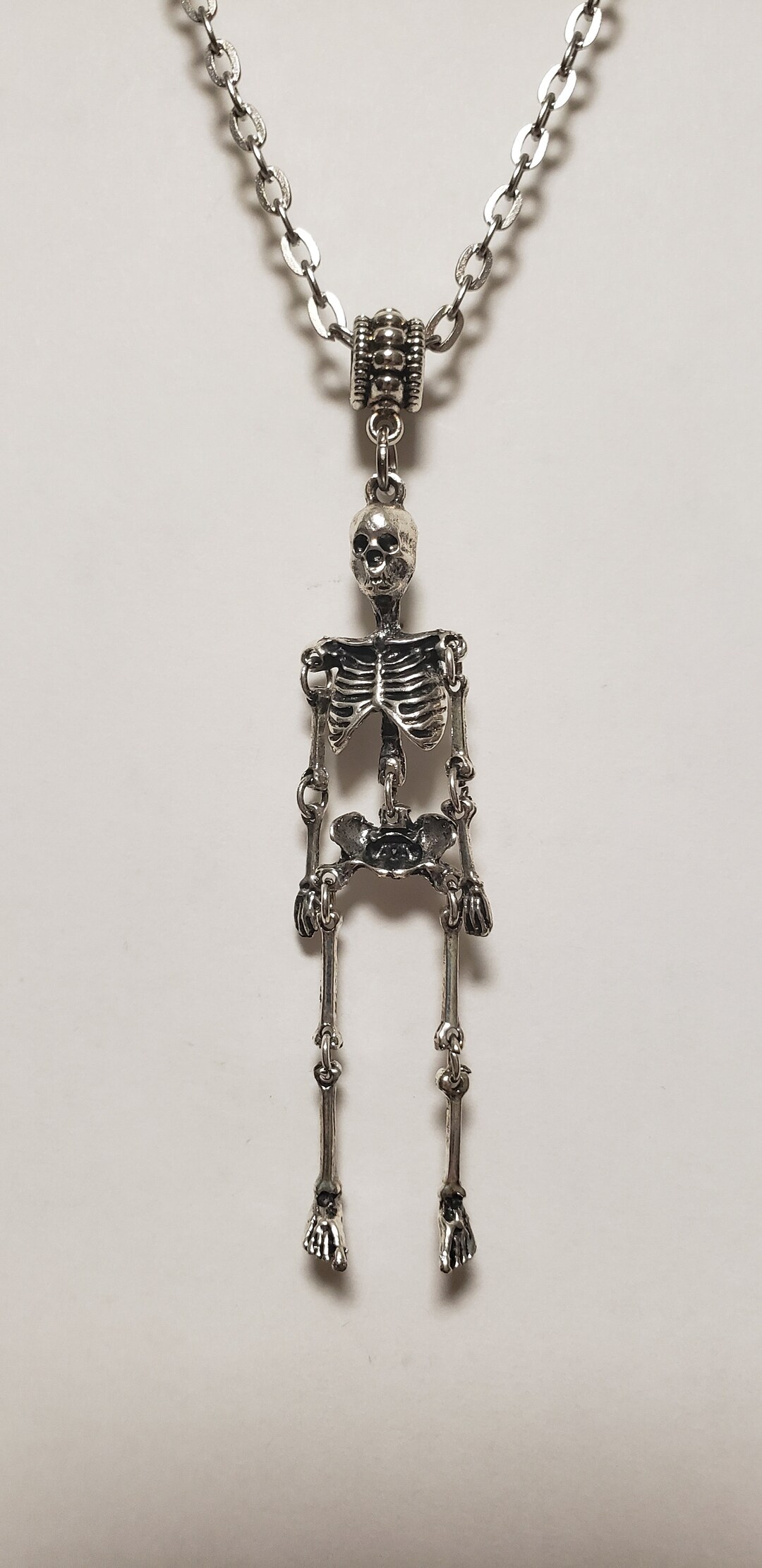 Human Skeleton Necklace Arms and Legs Dangle, With Free Earrings - Etsy