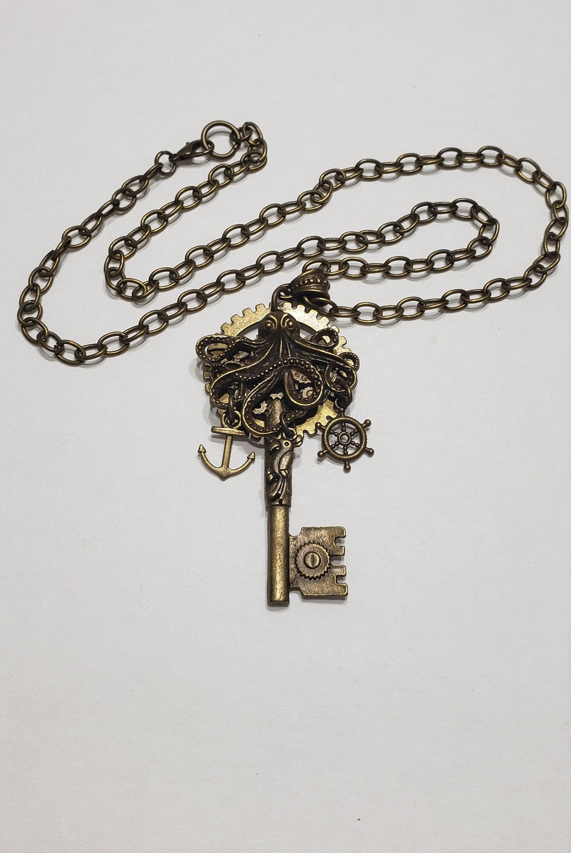 Steampunk Pirate Key With Free Closely Matching Earrings - Etsy