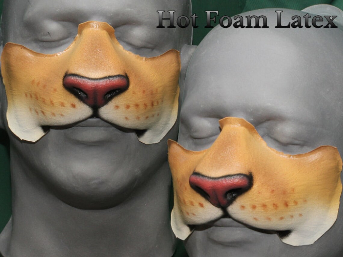Wild Cat Nose Foam Latex Prosthetic Appliance | Etsy New Zealand