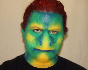 Snake Scales/reptile Forehead, Cheeks and Chin Prosthetic, SFX Makeup ...