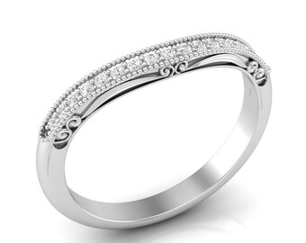 Filigree wedding band | Etsy