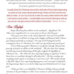 Personalised Baby's First Christmas Letter From Santa Father Christmas ...